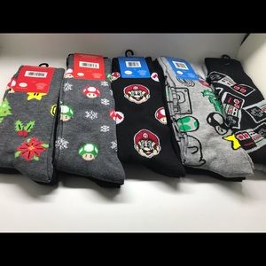Nintendo | Underwear & Socks | Super Mario Christmas Sock Bundle | Poshmark